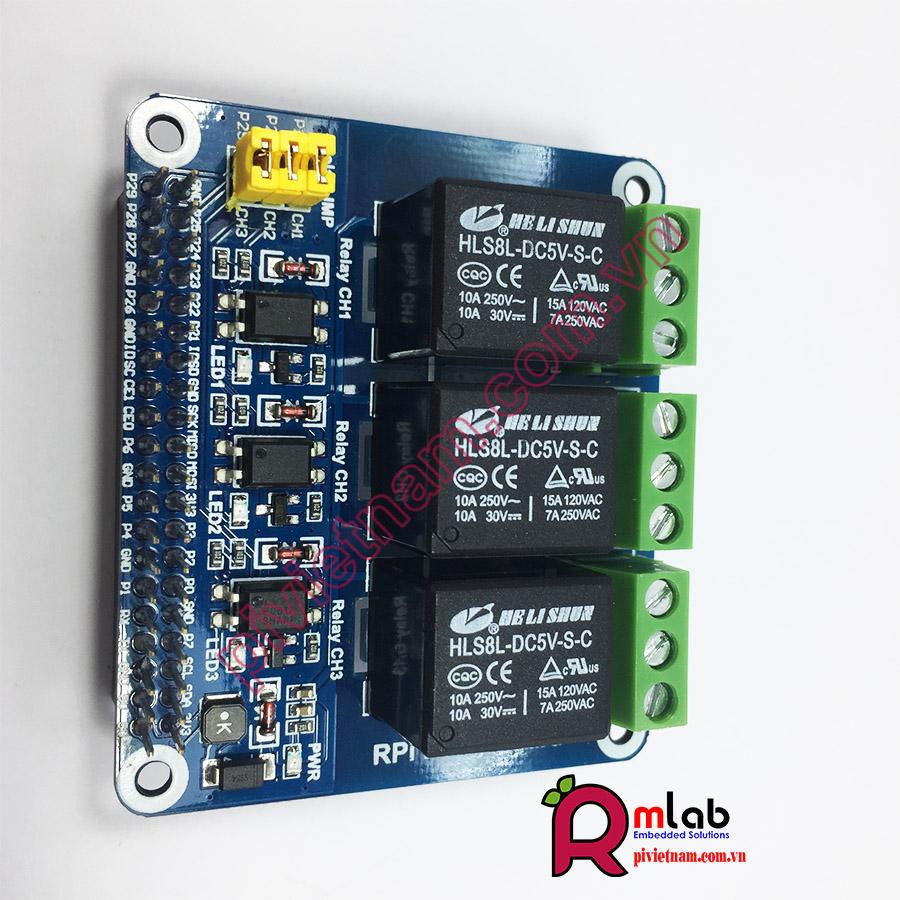 Module Relay 3 kênh Raspberry Pi - Waveshare